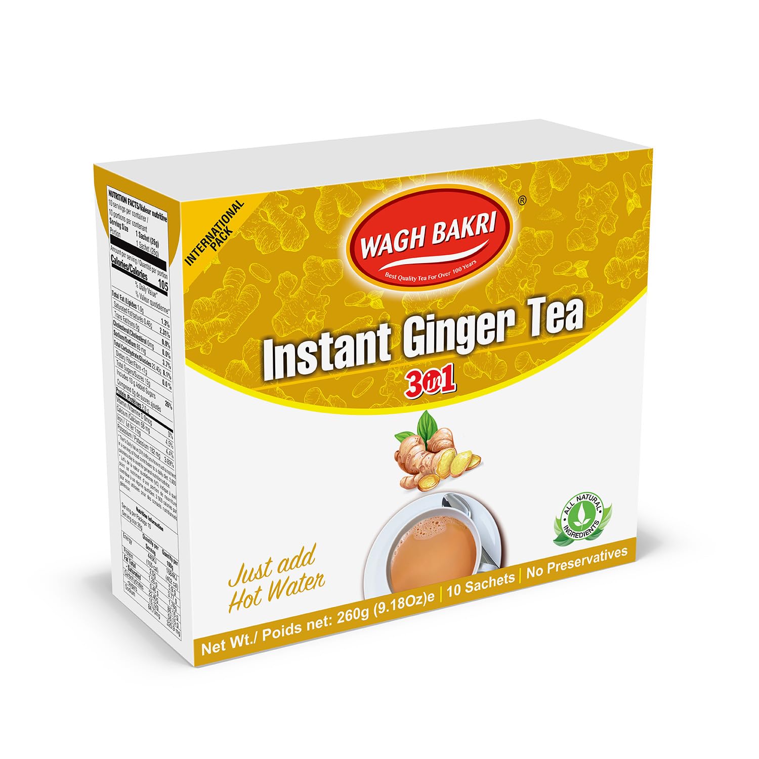 spicy ginger tea for a refreshing boost