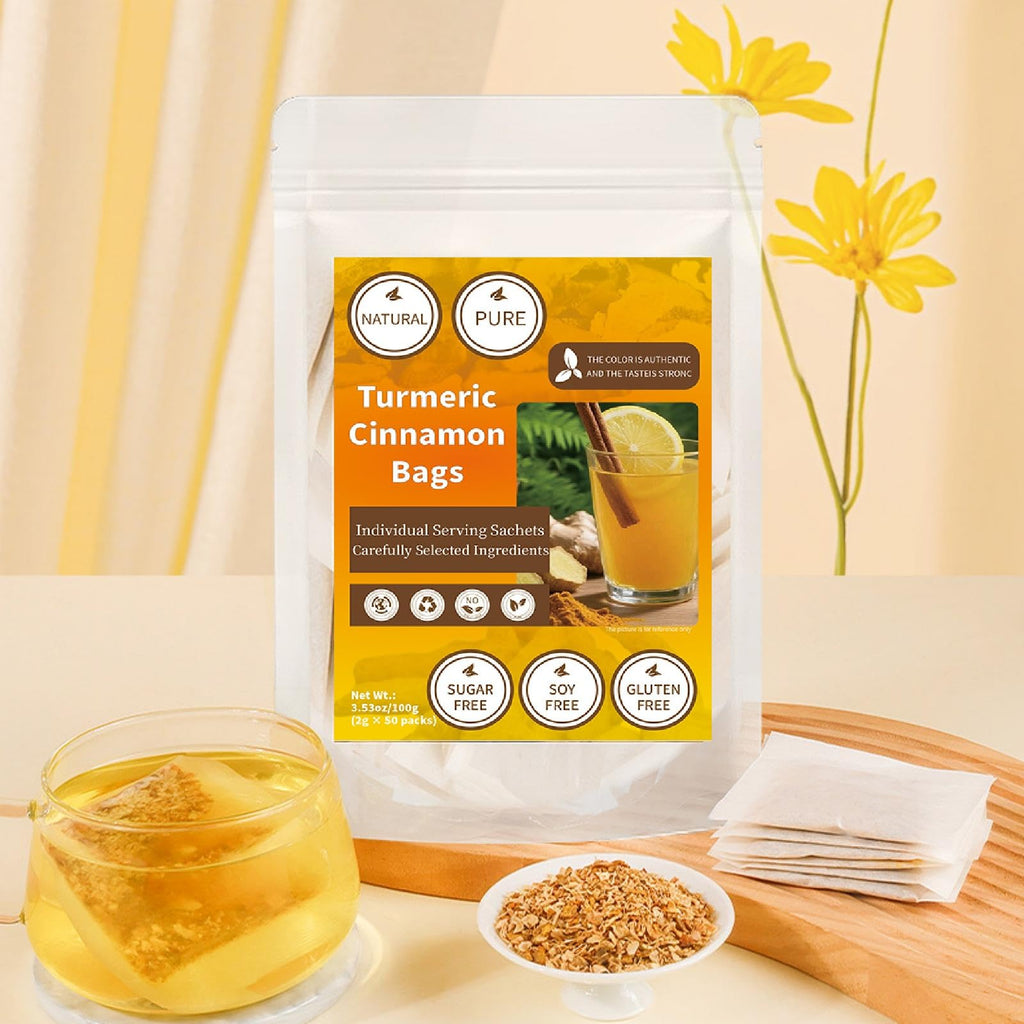 Spicy ginger tea with turmeric benefits