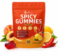 spicy gummy cubes hot peach lemon