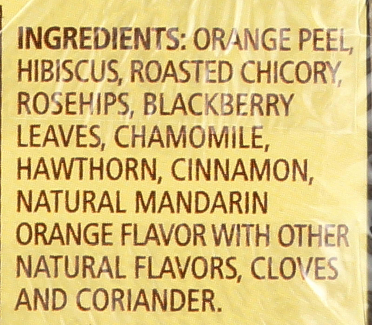 spicy herbal tea with orange zest