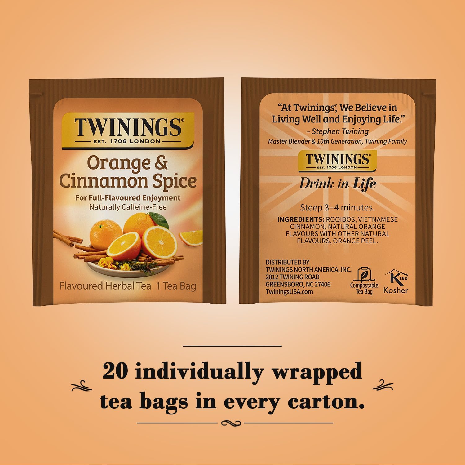spicy orange herbal tea blend