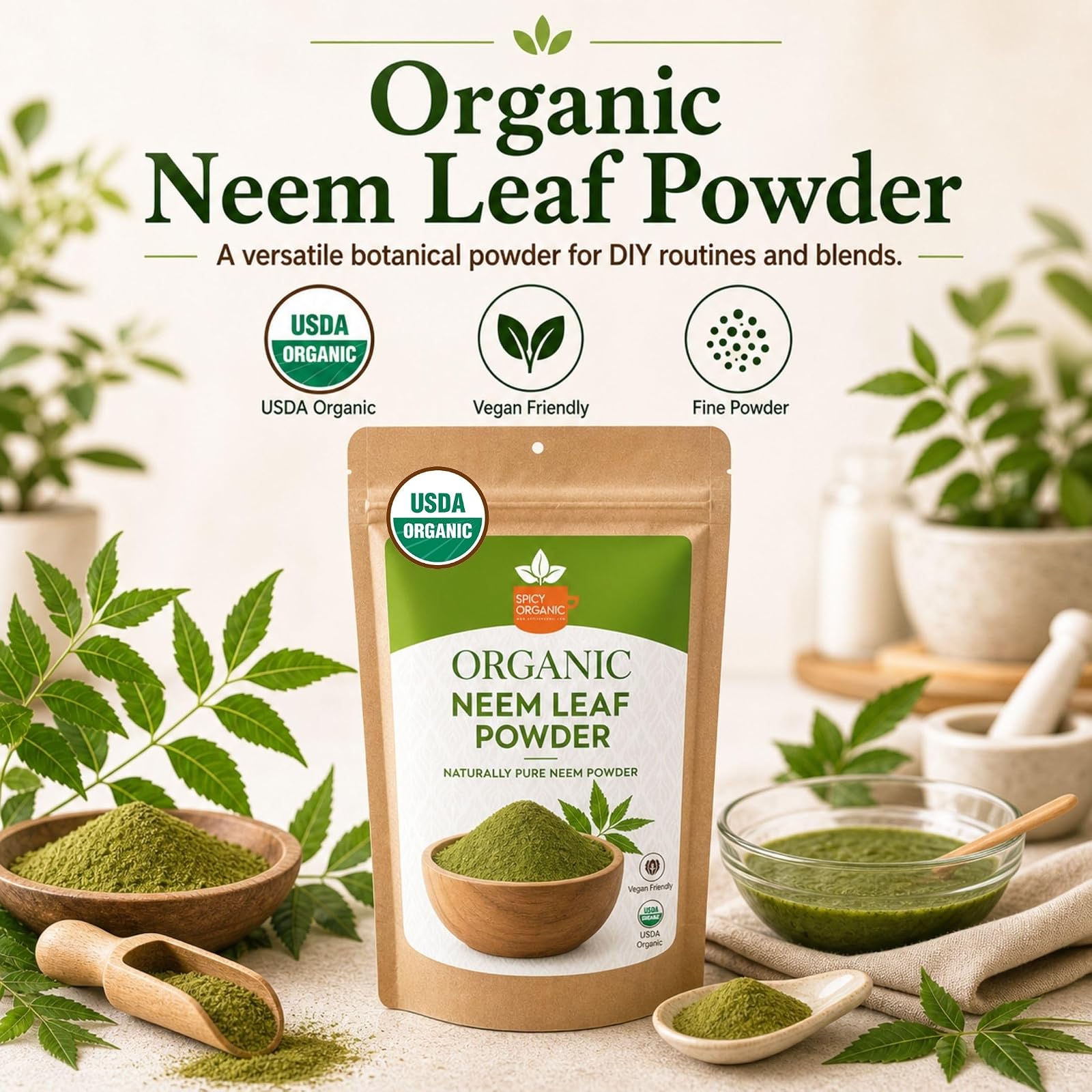 spicy organic neem powder benefits