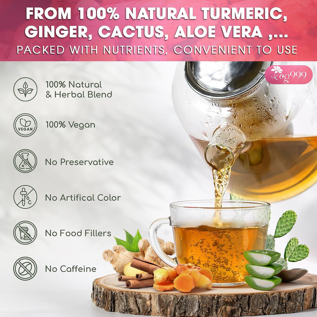 spicy turmeric ginger tea blend