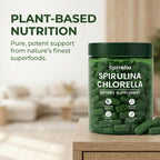 Spirulina and chlorella for active lifestyle