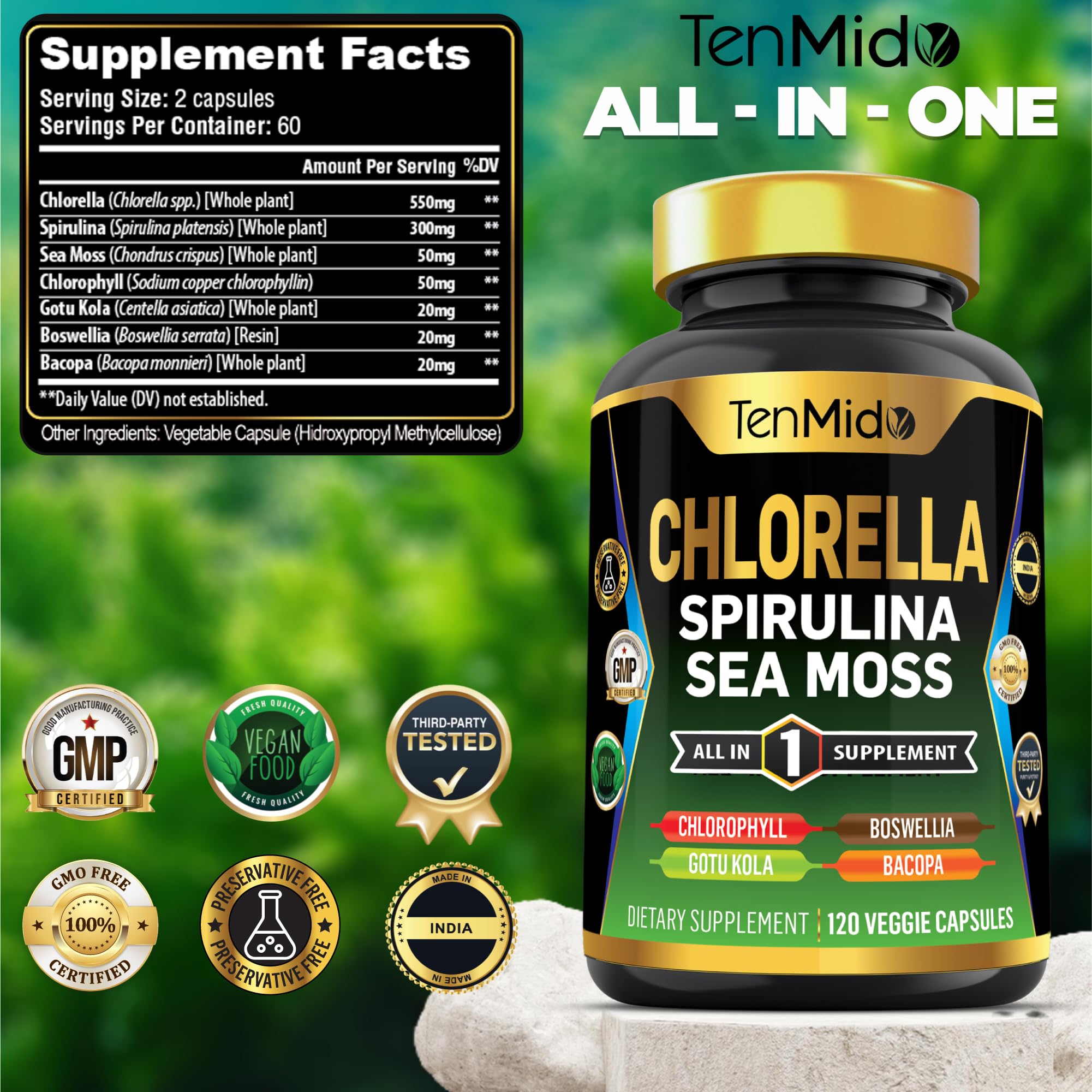 spirulina and chlorella for energy boost