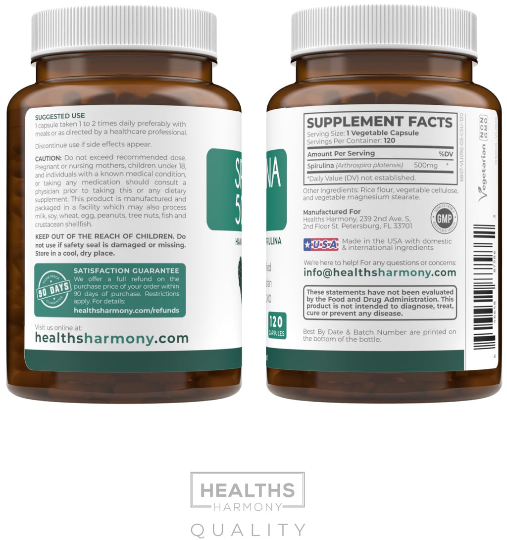 spirulina and chlorella for health