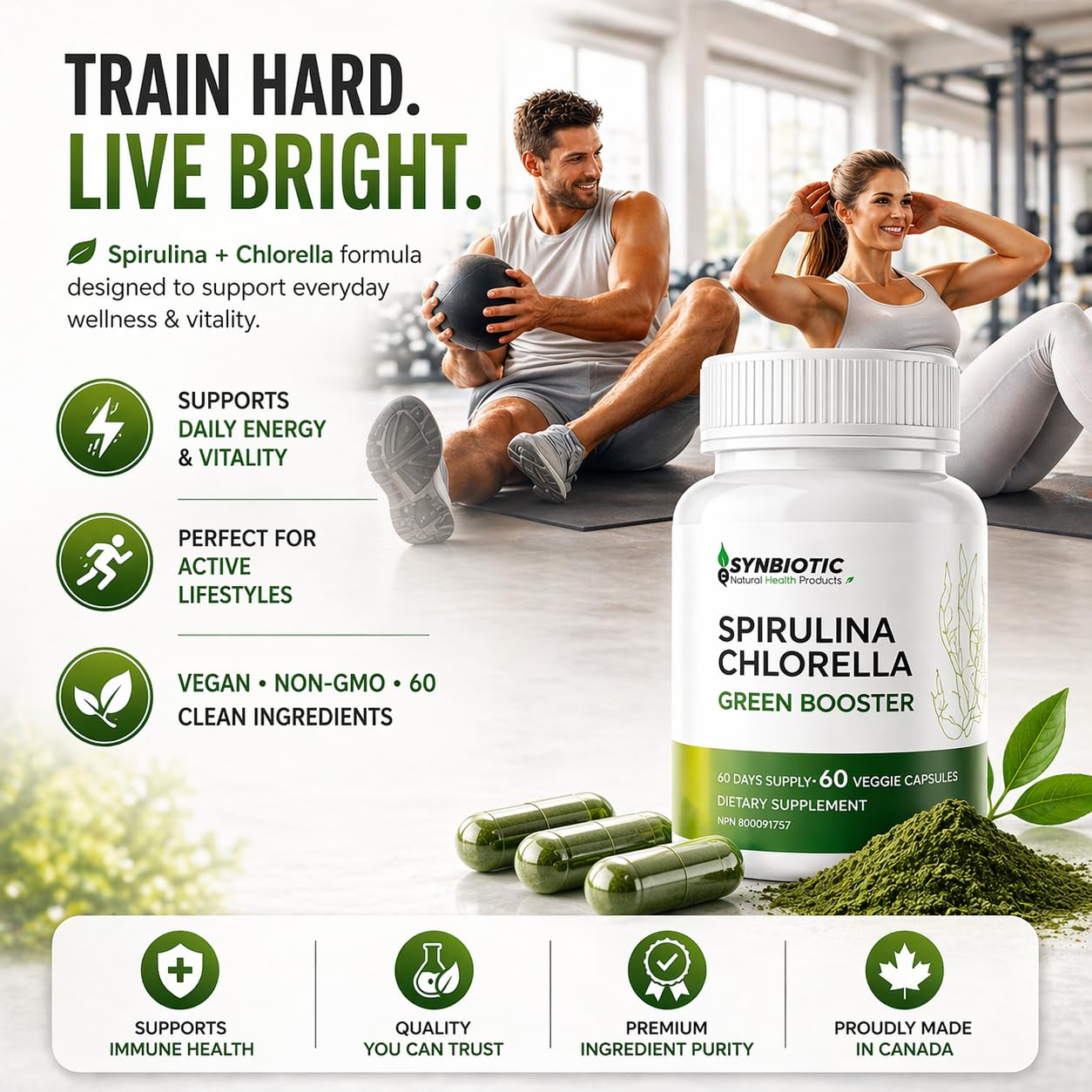 spirulina and chlorella for plant protein