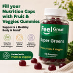 Spirulina and spinach gummy multivitamin