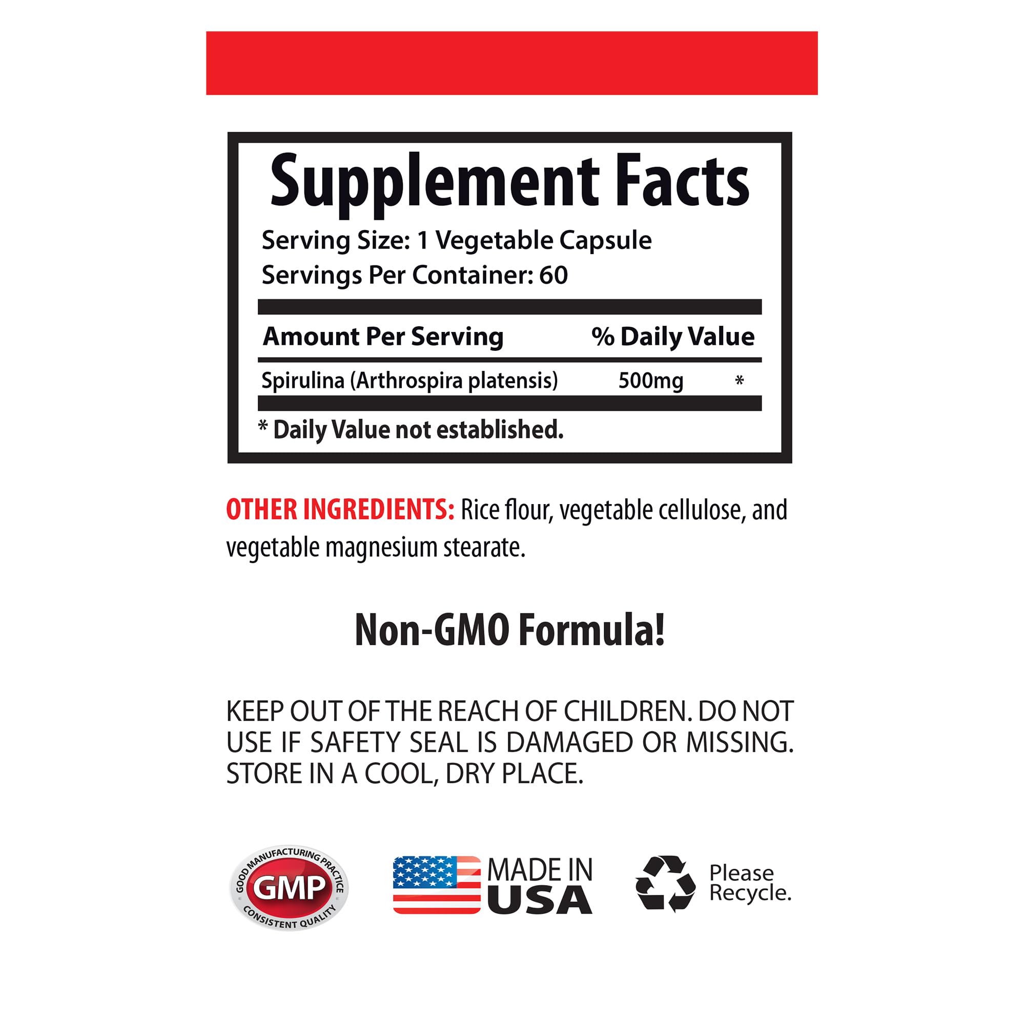 spirulina capsules for a balanced diet