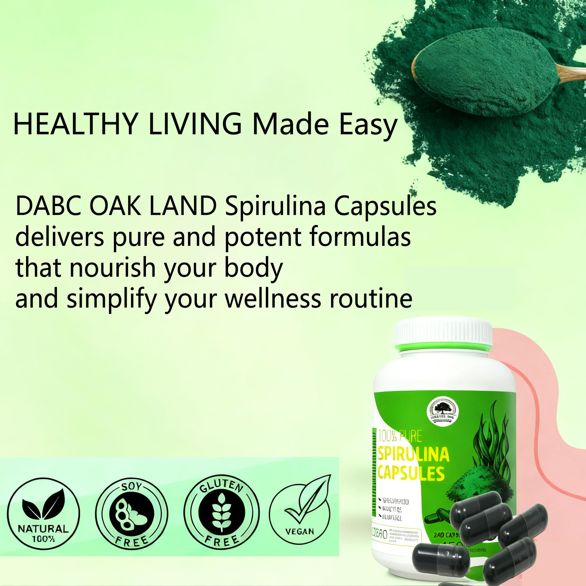spirulina capsules for active lifestyle
