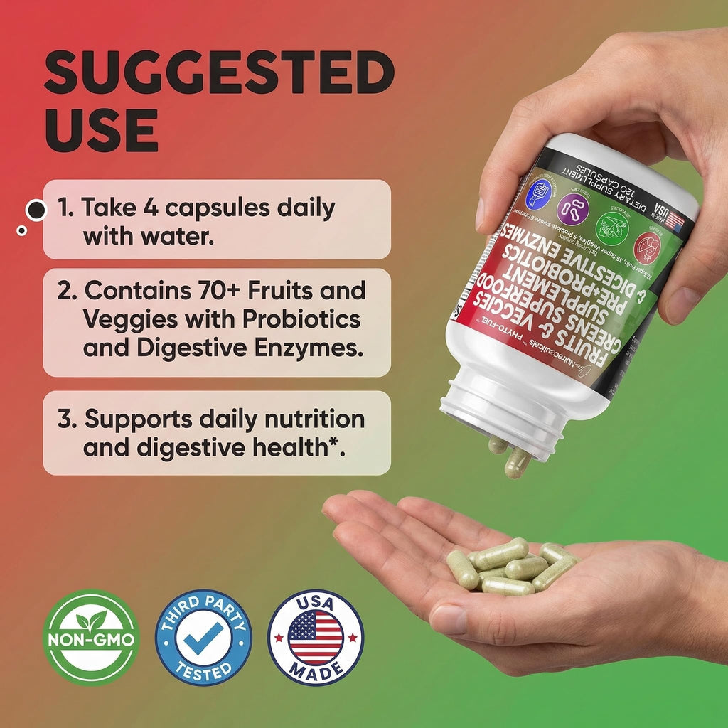 Spirulina capsules for balanced diet