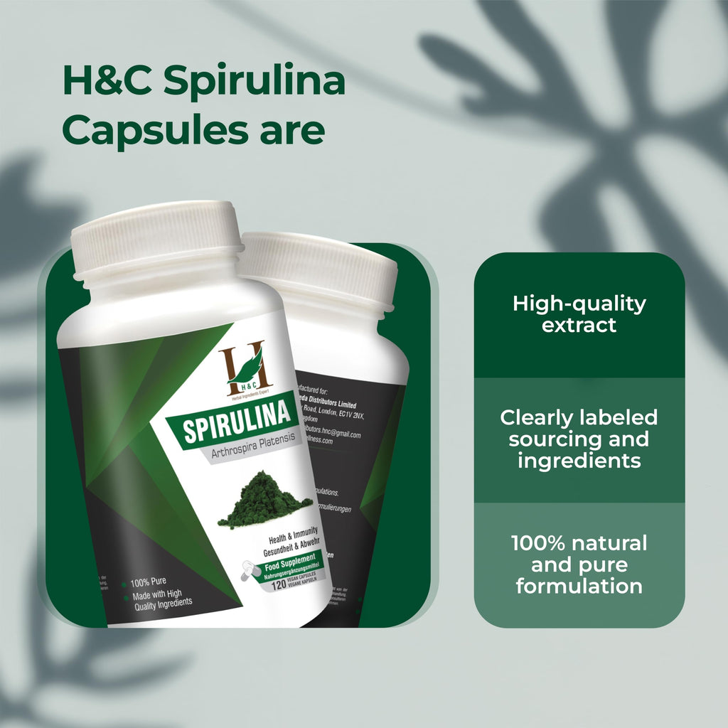 spirulina capsules for daily nutrition