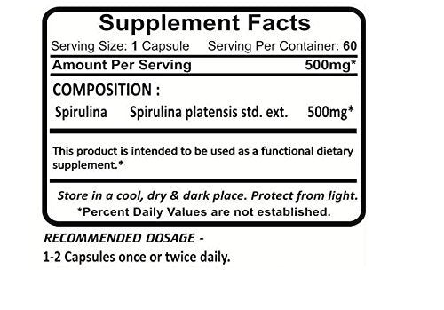 spirulina capsules for daily nutrition