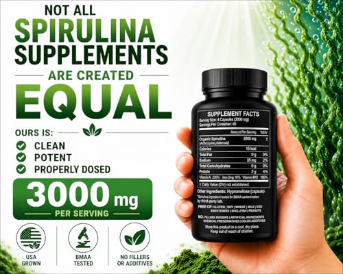 spirulina capsules for daily nutrition