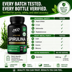 Spirulina capsules for daily nutrition