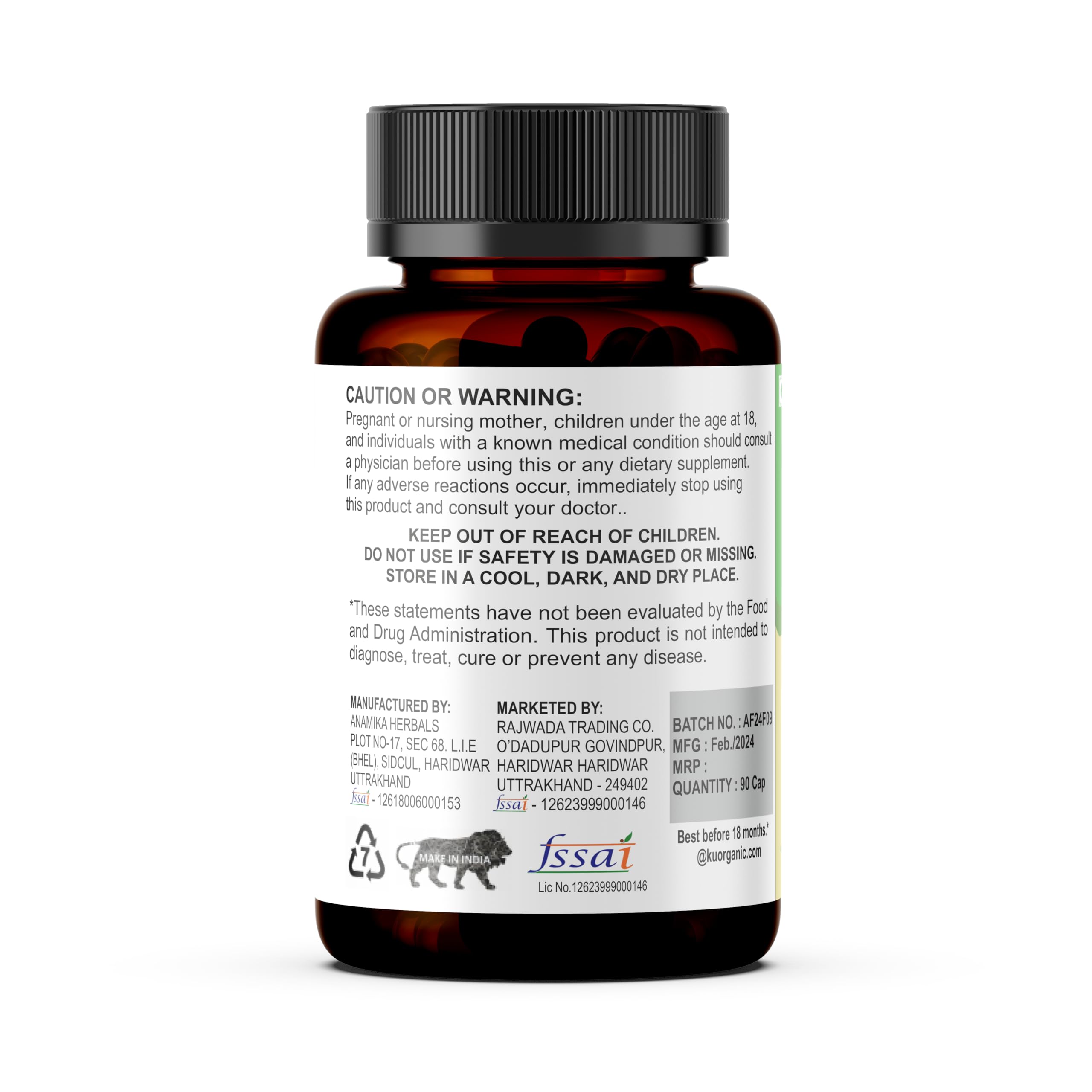 Spirulina capsules for healthy lifestyle
