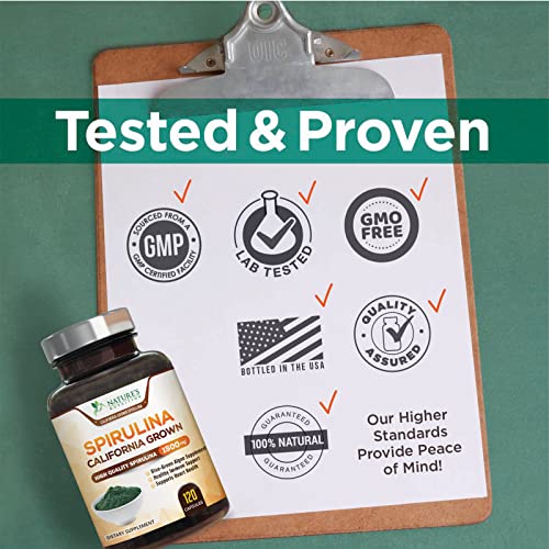 Spirulina capsules for healthy skin