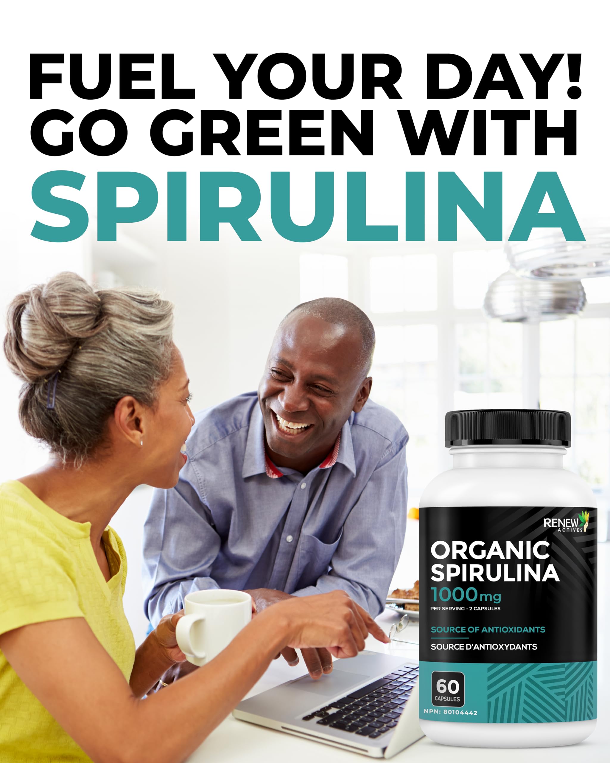spirulina capsules for natural vitality