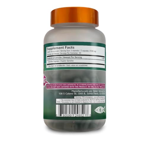Spirulina capsules for protein boost