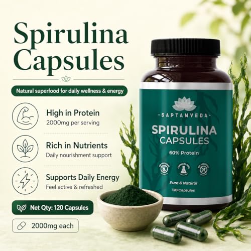 Spirulina capsules for weight management
