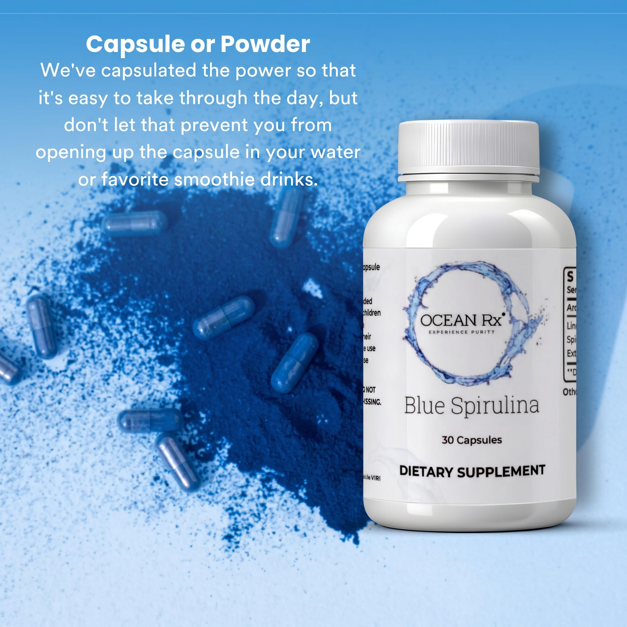 spirulina capsules for wound recovery