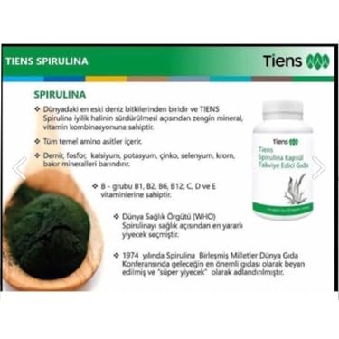 Spirulina capsules packed with protein
