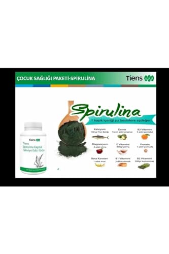 Spirulina capsules with essential vitamins