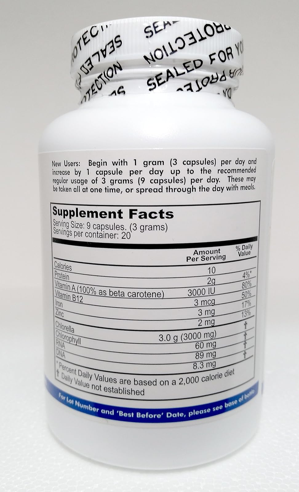 spirulina & chlorella detox support