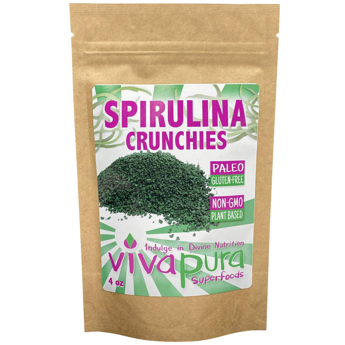 spirulina crunchies healthy snack