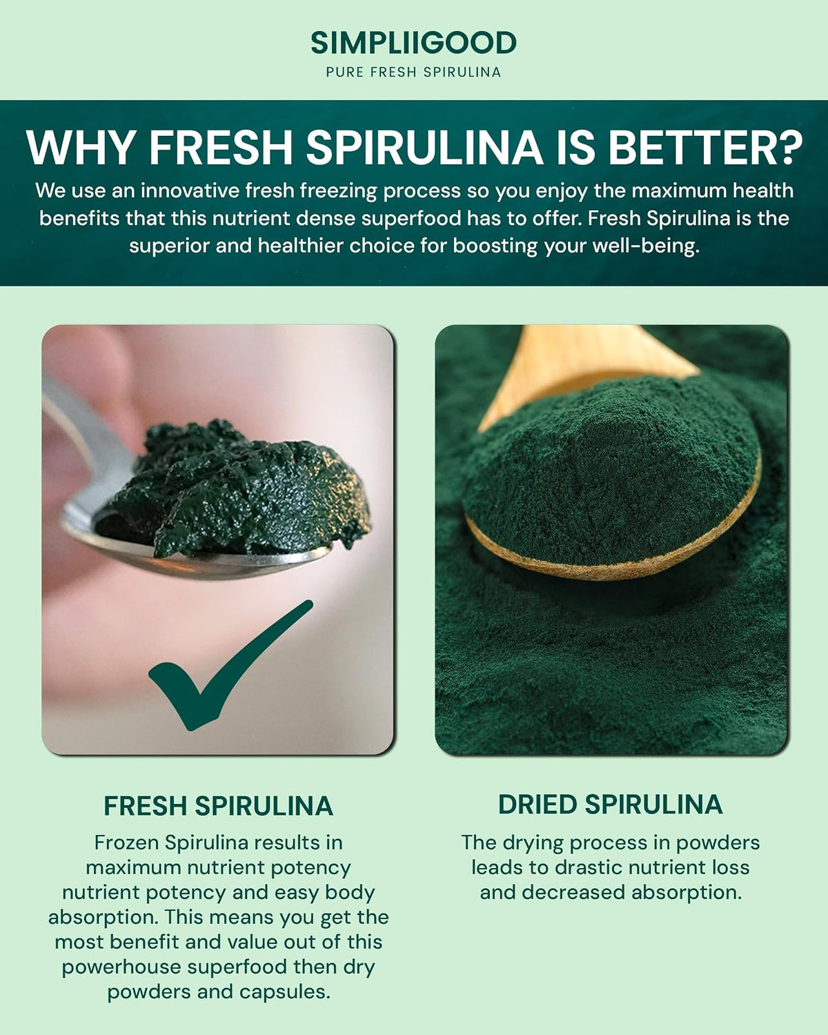 spirulina cubes for vegan protein
