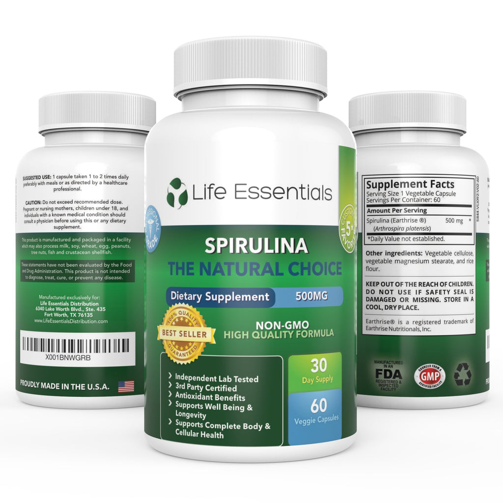 Spirulina for eye health enhancement