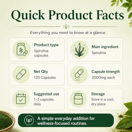 Spirulina for improved digestion and detox