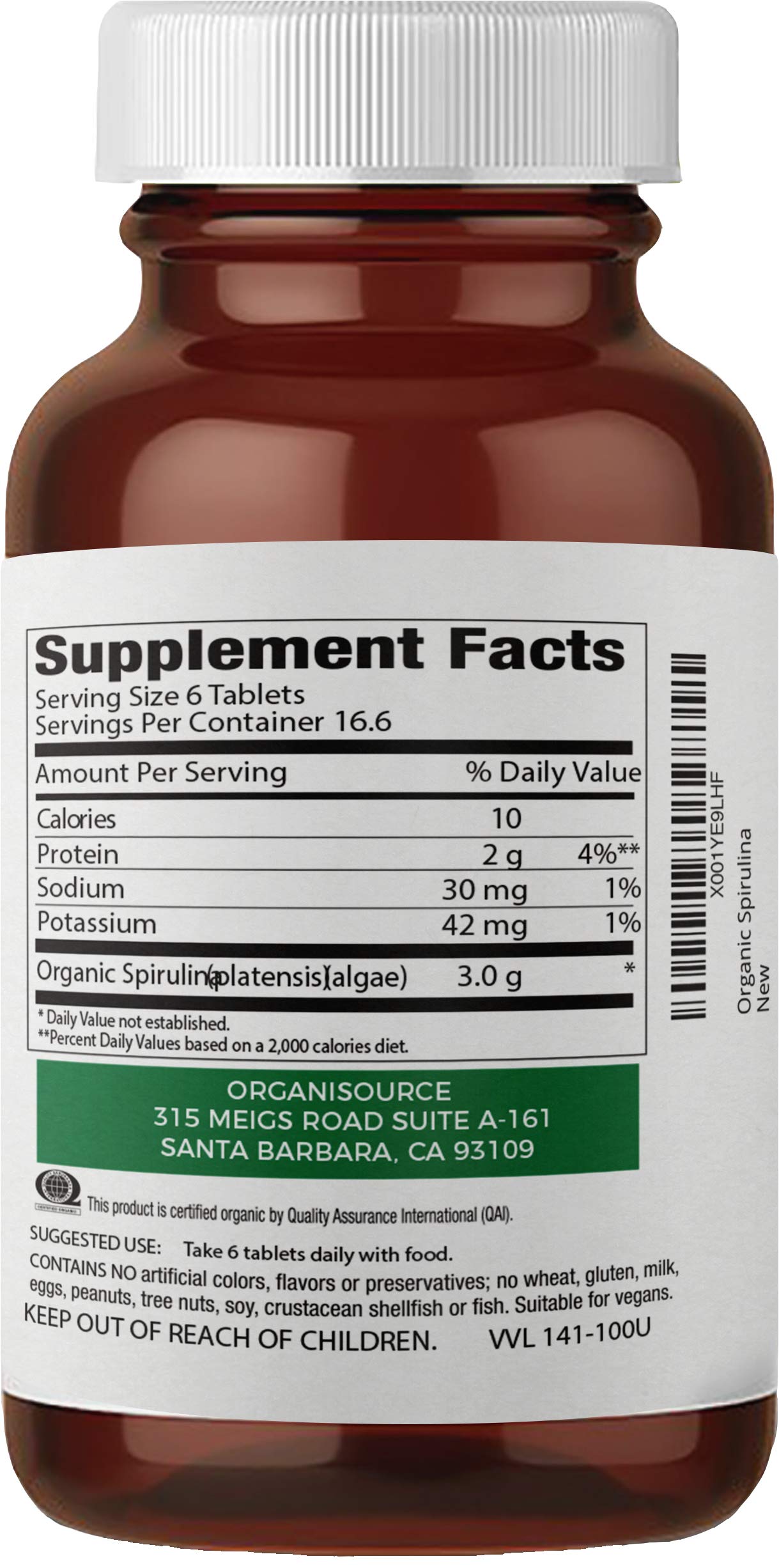 Spirulina for overall health support