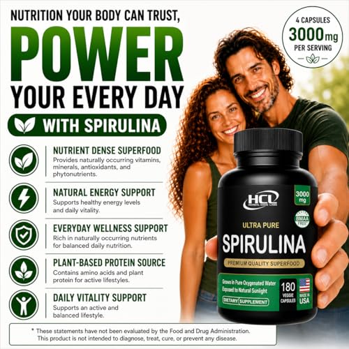 spirulina for skin health and beauty