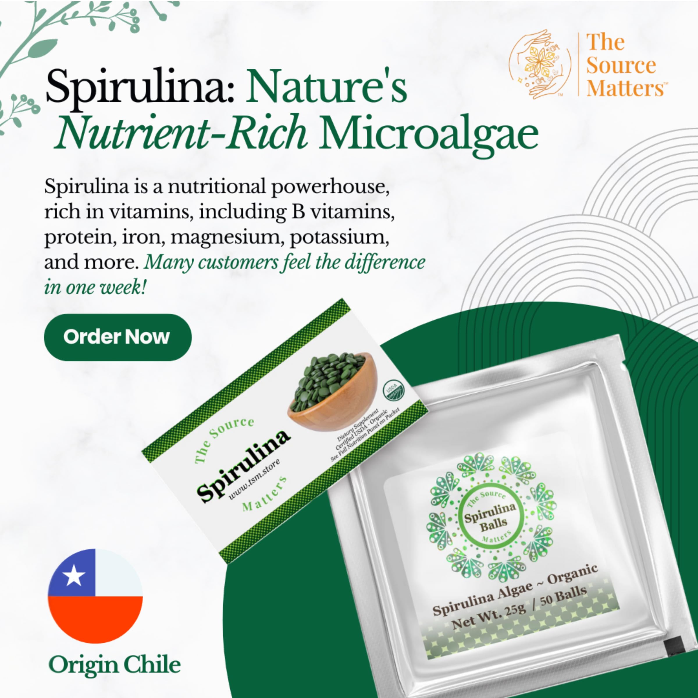spirulina from the Andes for vitality