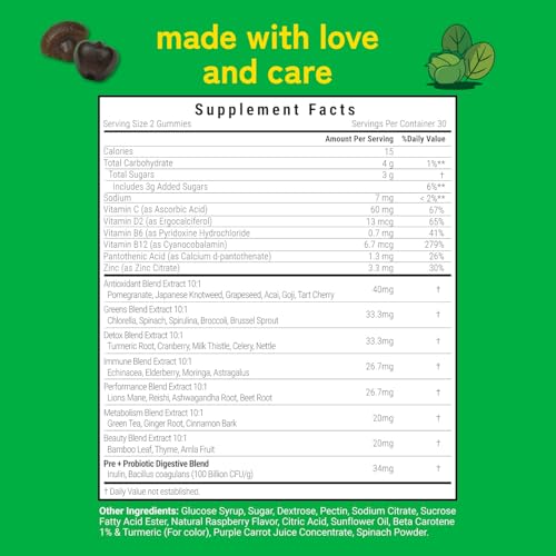 Spirulina gummies packed with nutrients