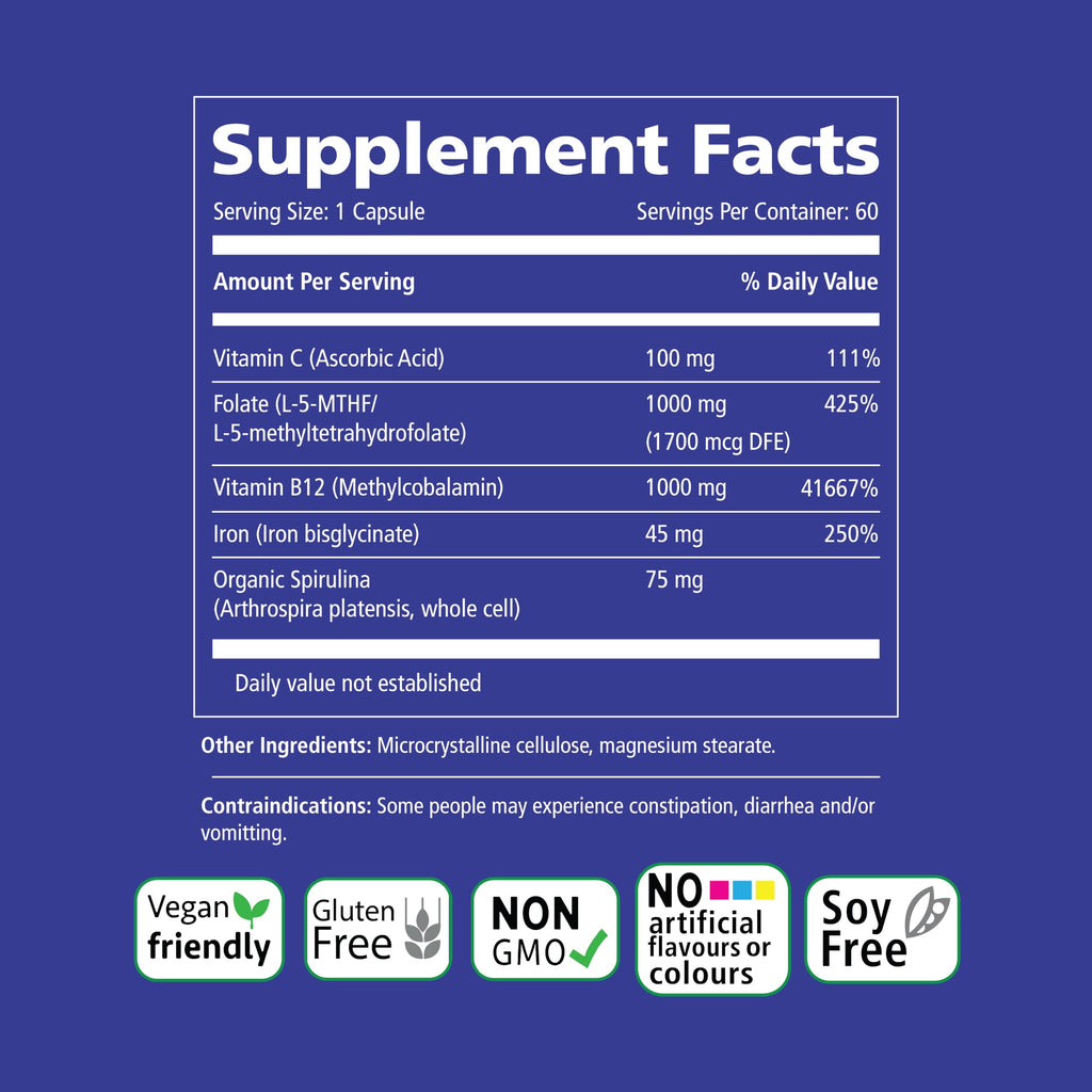 spirulina-infused iron for wellness