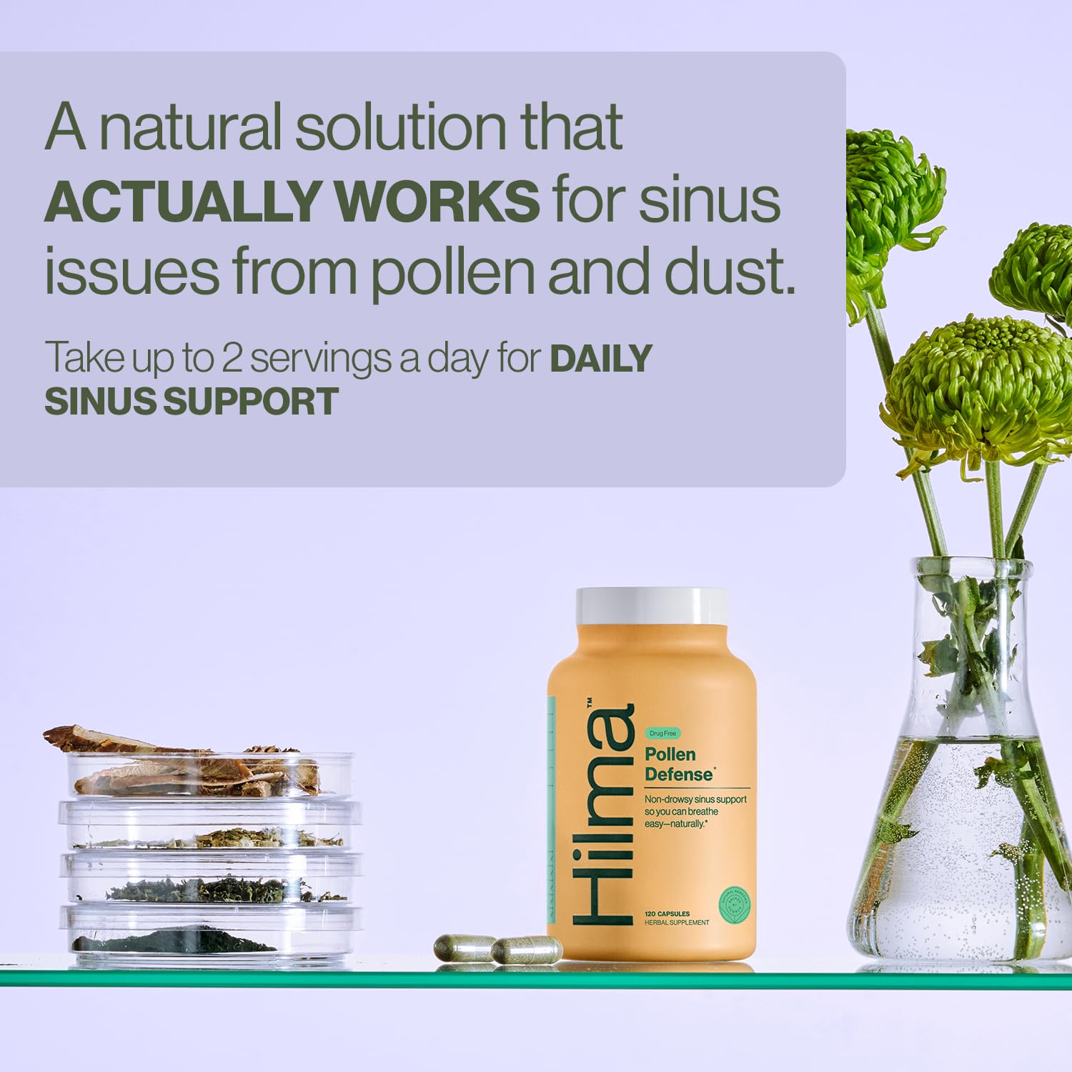 spirulina infused sinus medicine capsules