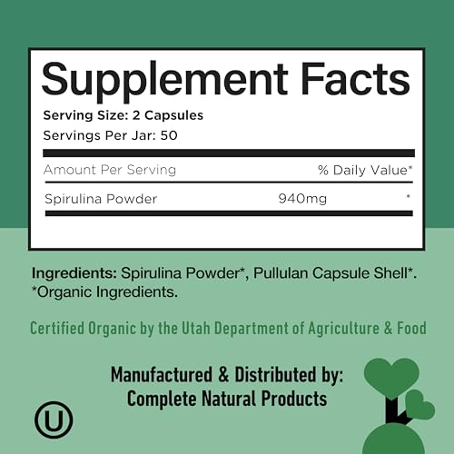 spirulina pills for natural energy