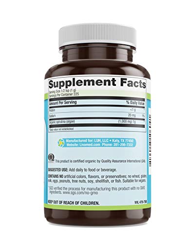 spirulina powder for detox and wellness