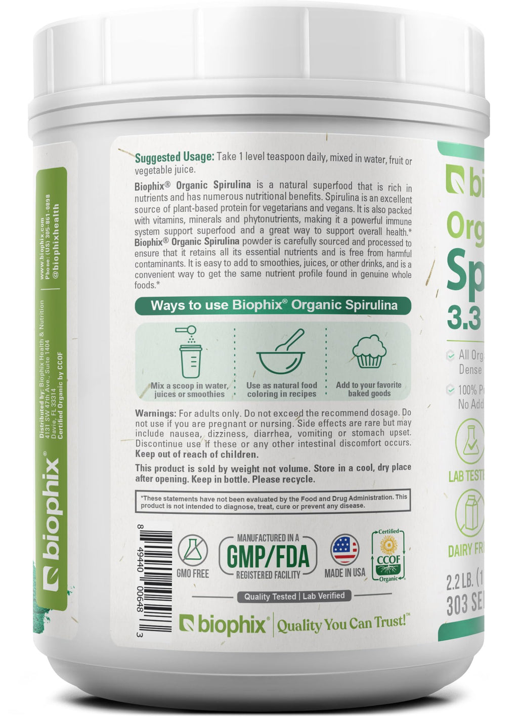 spirulina powder for digestive health