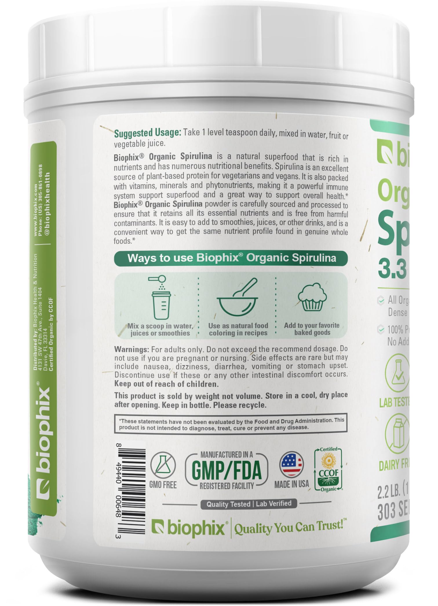 spirulina powder for digestive health
