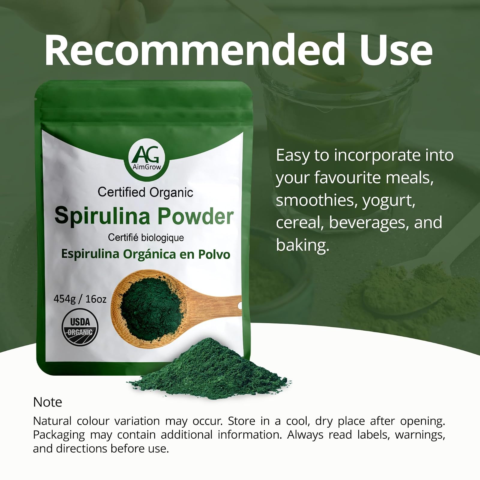 spirulina powder for immune support