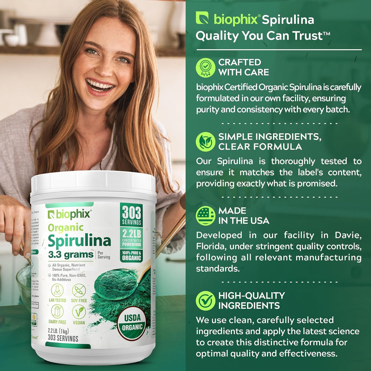 spirulina powder for immune support