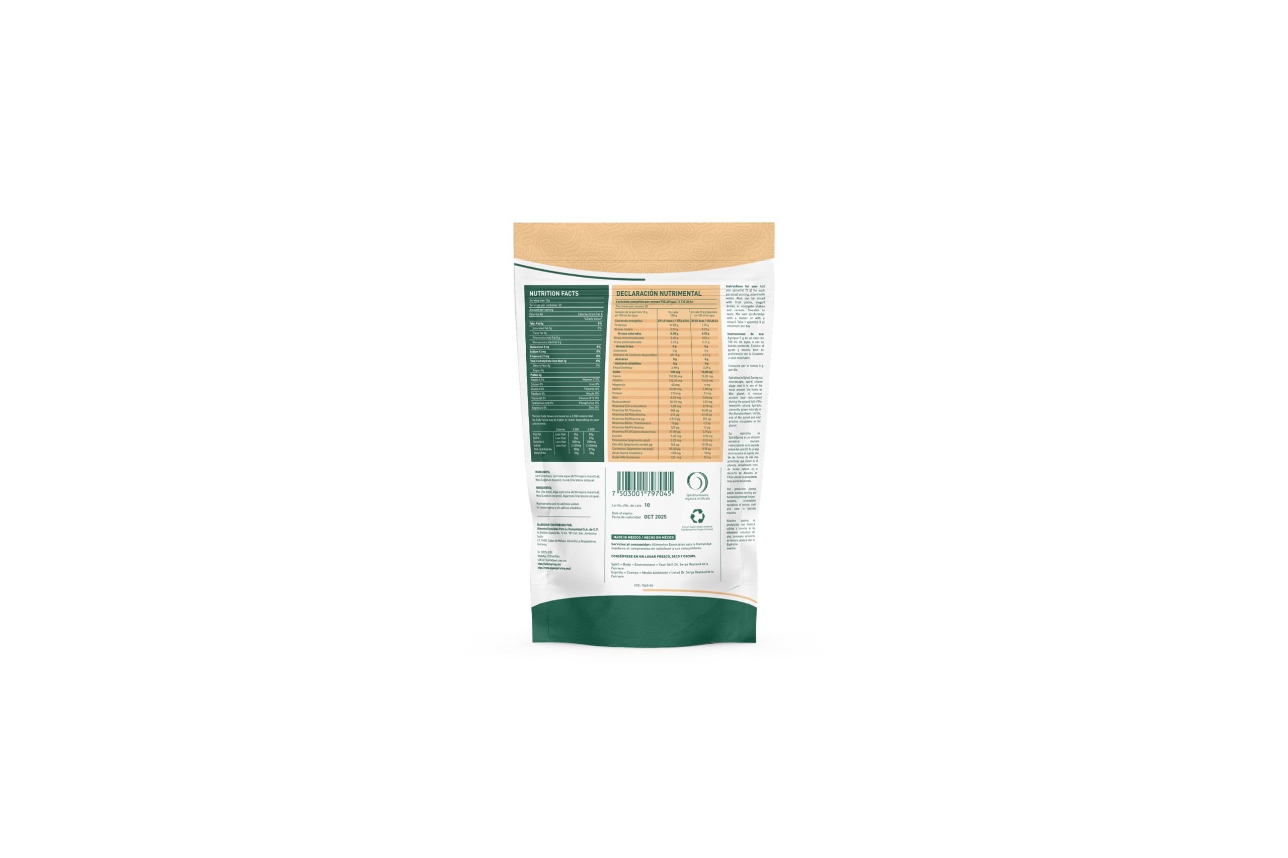 spirulina powder for overall wellness