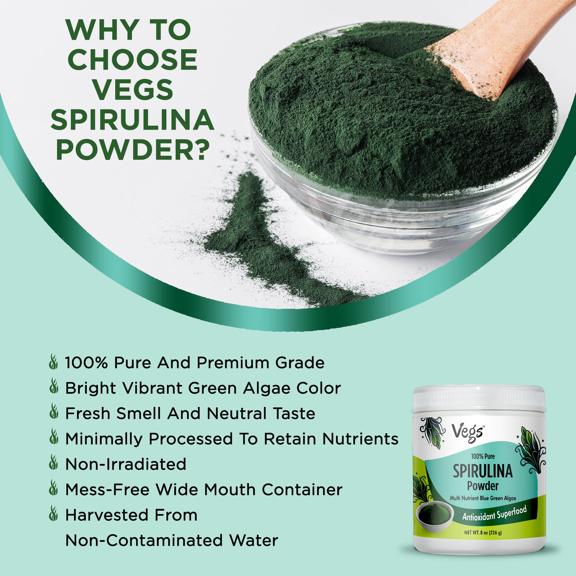 spirulina powder for plant-based diets