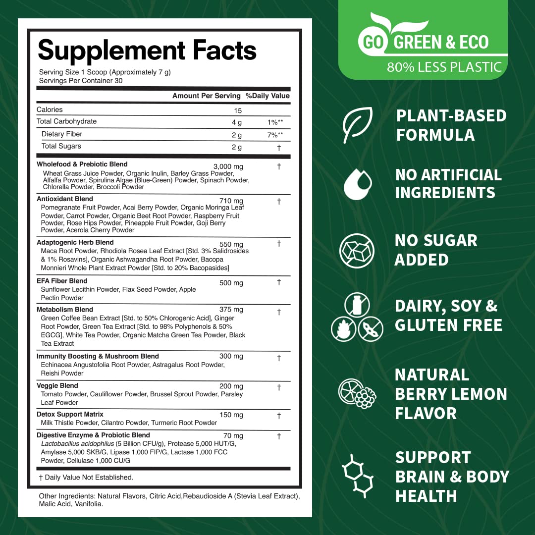 Spirulina powder for plant-based nutrition