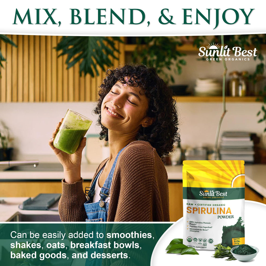 spirulina powder for smoothies and shakes