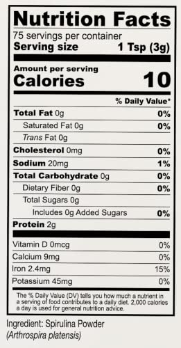 spirulina powder for vegan protein