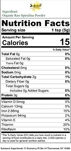 spirulina powder high in protein